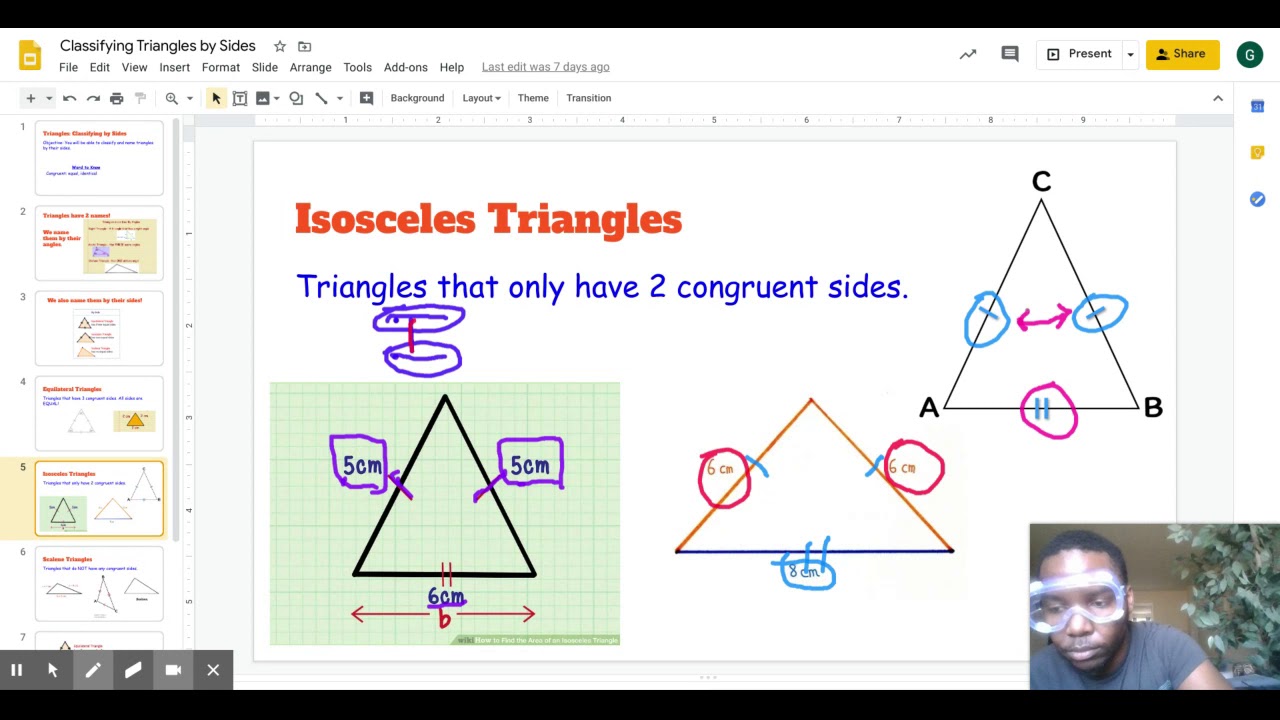 Classifying Triangles by Sides - Google Slides