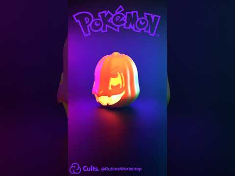 🎃 Pumpkin shaped like a Charmander head for Halloween・ STL File for 3D printing・Cults