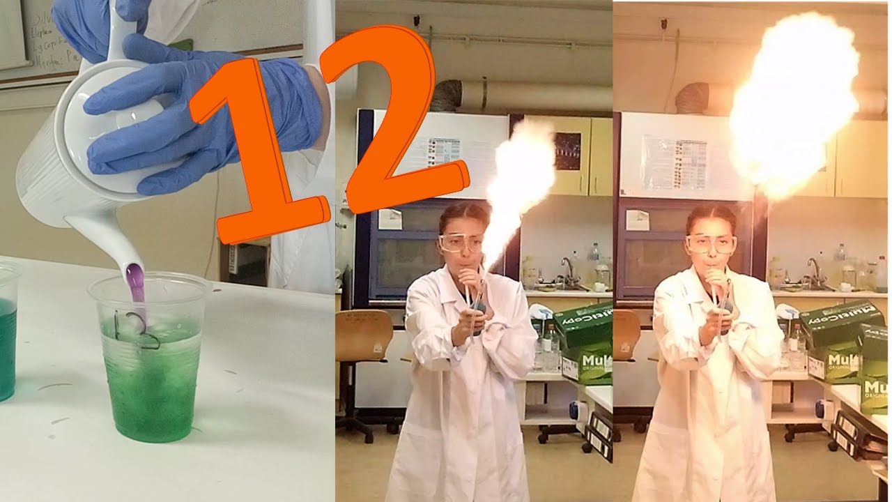 12 Captivating Chemistry Experiments (performed by Senior Highschool Students)