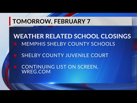 Monday school closings
