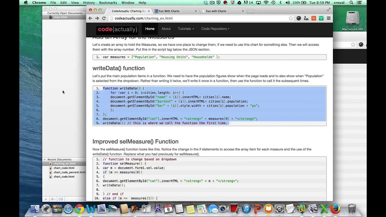 Interactive Charting with HTML, CSS and JavaScript - Part 2