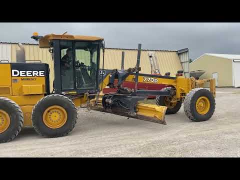 2008 John Deere 770D Motor Grader - Gavel Roads Online Auctions