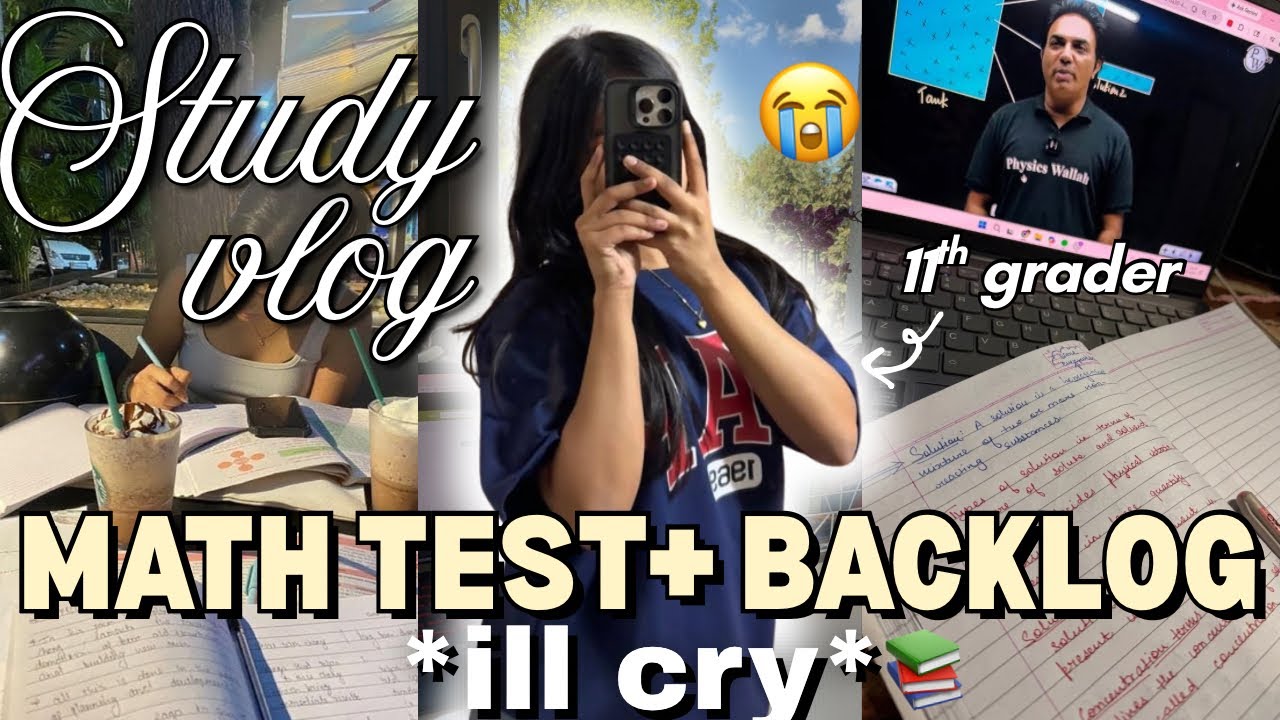 PRODUCTIVE STUDY ROUTINE | backlogs, test, class 11 📚🔥