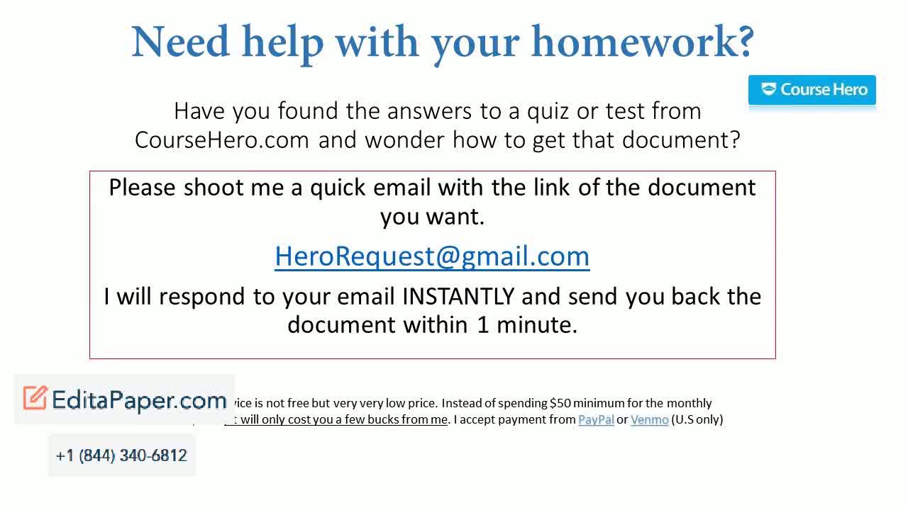 HOW TO UNLOCK COURSE HERO DOCUMENTS GET ANSWERS FOR YOUR HOMEWORK QUIZ AND FINAL INSTANTLY