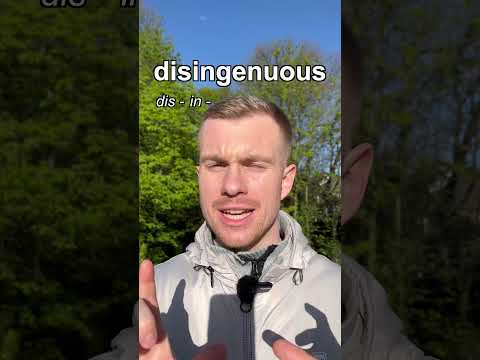 Disingenuous - what is it and how to pronounce it #englishlearning #pronunciation #learnenglish