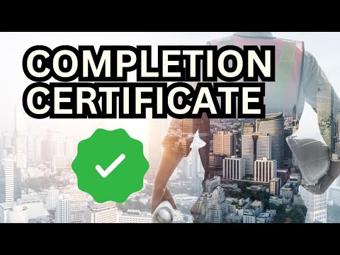 What is the completion certificate? #realestate #investment #construction