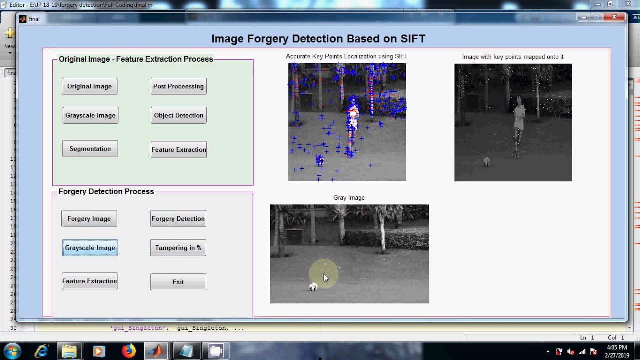 Image Forgery Detection Based on SIFT | Image Processing Projects | MATLAB