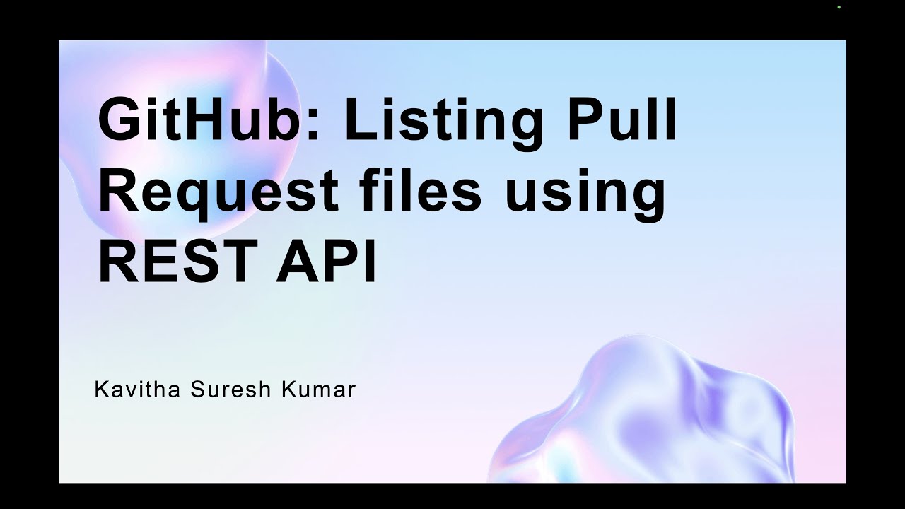 GitHub: Listing Pull Request files using REST API