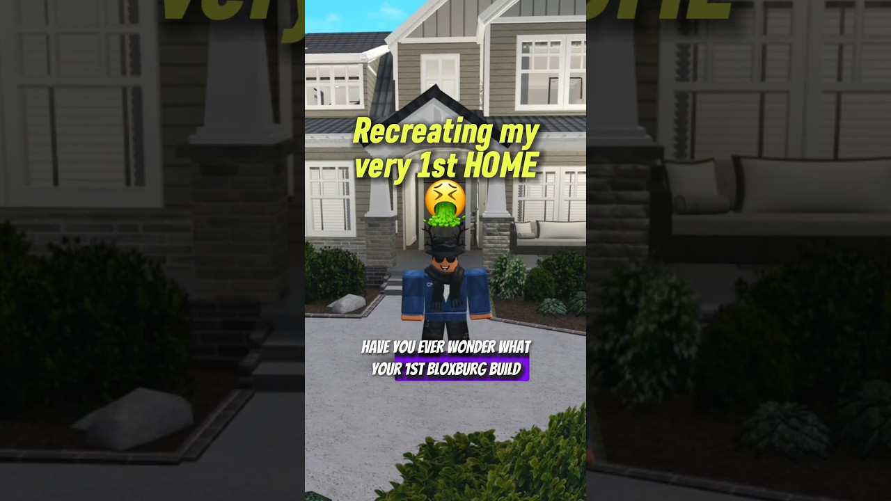 ReBuilding my VERY 1st bloxburg house * Hideous home*