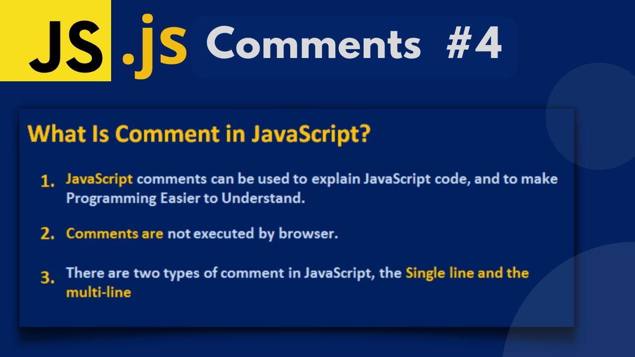 What is Comment in JavaScript  in Urdu / Hindi | lecture 4 #javascript