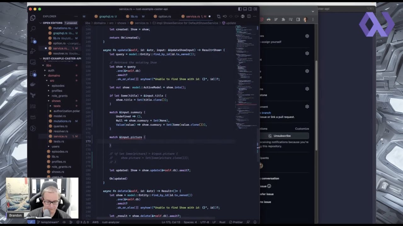 Live Coding: Example GraphQL API | Rust, Tokio, async-graphql