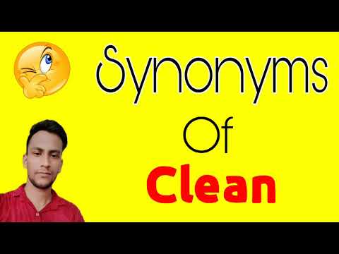 Clean ka synonym | Clean synonym | synonyms of Clean
