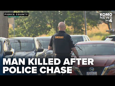 Man killed after foot pursuit leads to officer-involved shooting in Pierce County