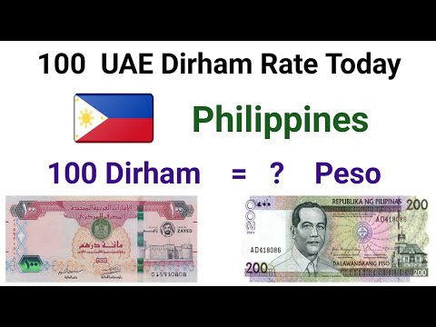 How Much 100 United Arab Emirates Dirham to Philippines Peso | 100 Dubai Dirham to Philippines Peso