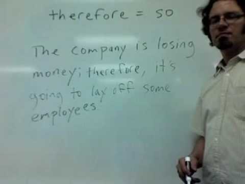 therefore