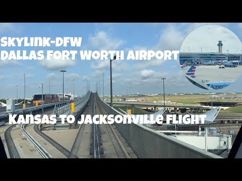 Dallas Fort Worth airport || Sky link @DFW|| Kansas City to Jacksonville Florida travel vlog||