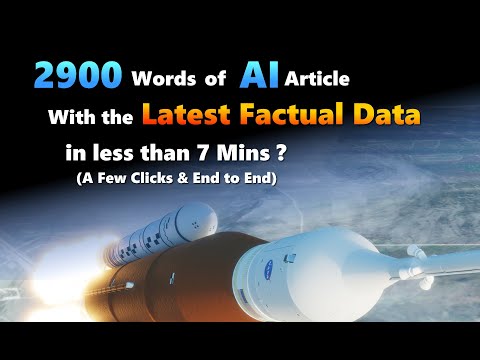 AI Writer - Unlock the Secret to writing a 2900-Word Article with Factual Data in Just 7 Minutes!