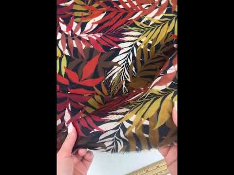 New Minerva Exclusive viscose challis dressmaking fabric - Introducing Palm Canopy