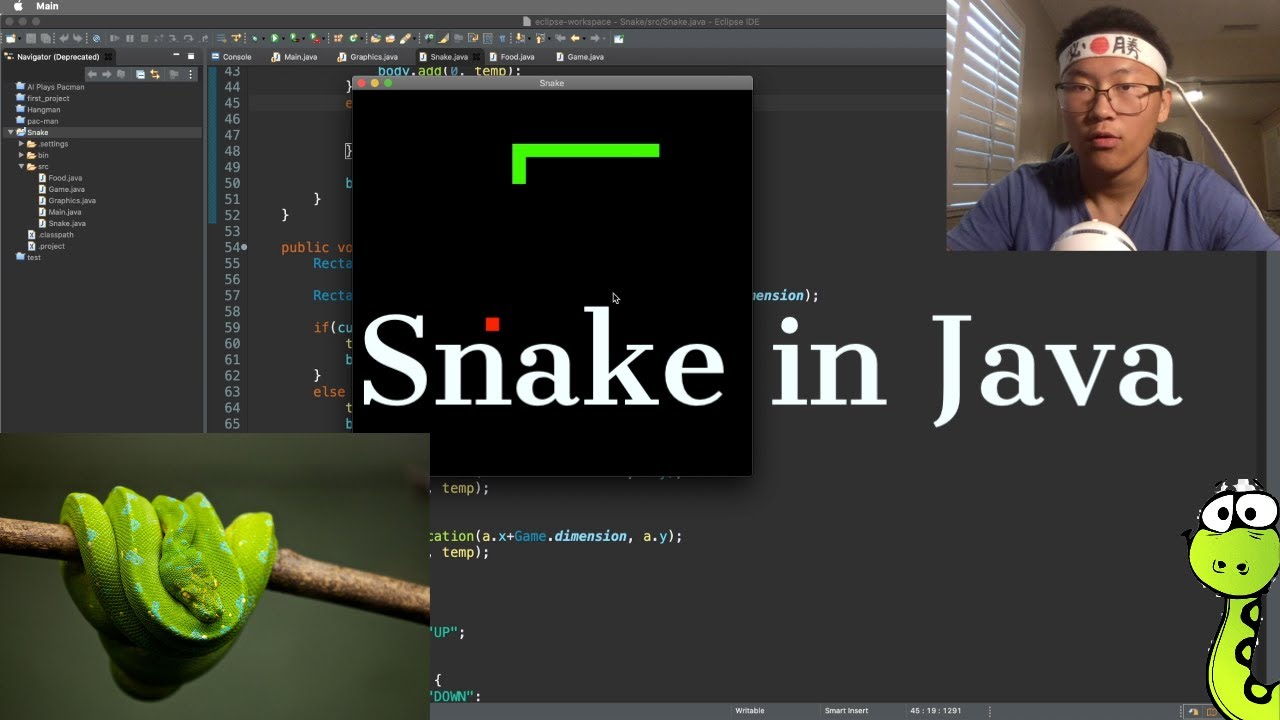 Make Snake Game in Java (Part. 1)