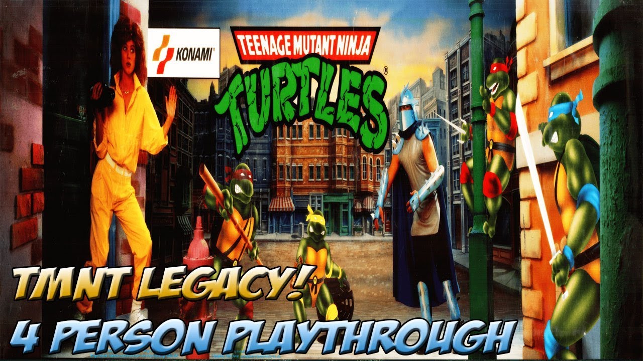 TMNT Legacy: The Original Arcade Game 4 Player Full Playthrough - YoVideogames