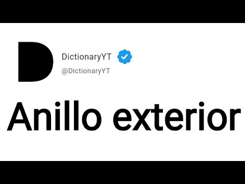 Anillo exterior Meaning in English