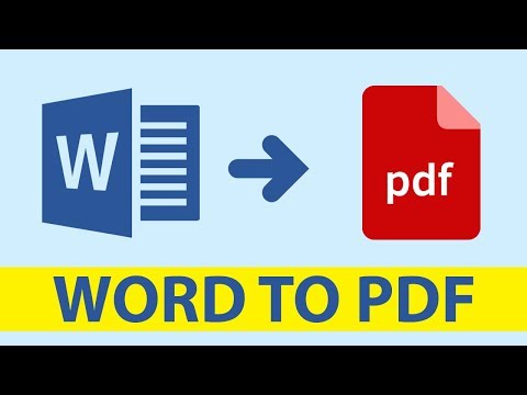 How to Convert Word file to pdf document - Word to pdf fast conversion - WORD to PDF converter