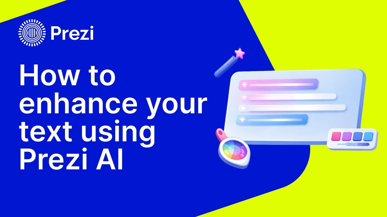 Rewrite or visualize your text instantly with Prezi AI