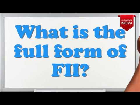What is the full form of FII?