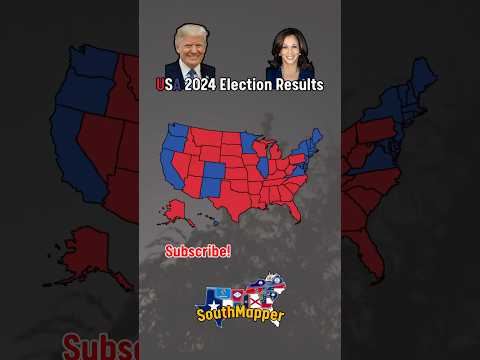 2024 U.S. Presidential Election Results #election #geography #maps #politics #election2024