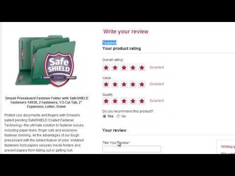 Smead Product Reviews - How To Write A Review