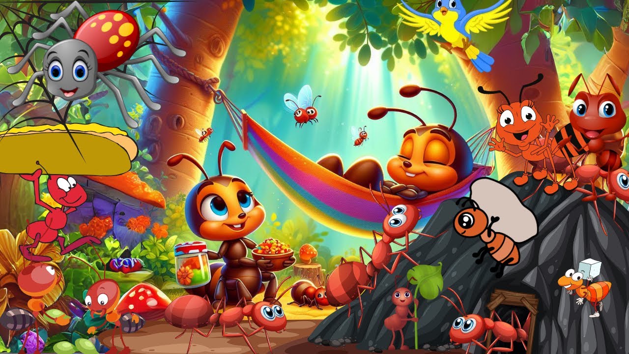 🌞🐜CUENTO INFANTIL:🐜🐜  ¡La Aventura de Florencia, la Hormiguita Perezosa! 🌳🍃🐜🐜