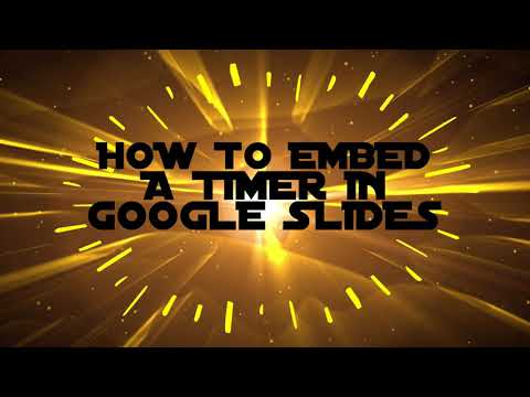 How to Embed a Timer in Google Slides