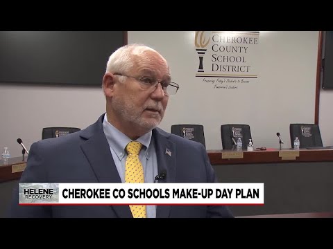 Cherokee County Schools Helene makeup day plan