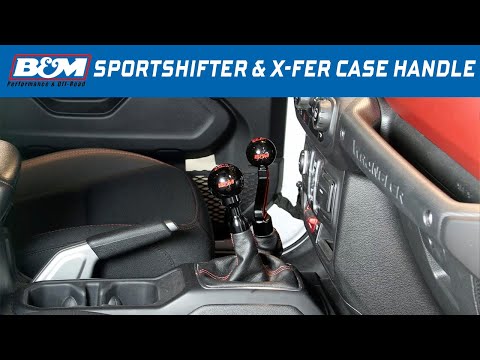 2018-19 Jeep Wrangler JL - B&M SportShifter & Transfer Case Handle 45197
