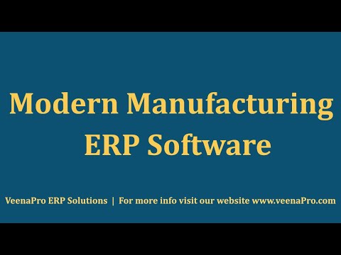 Modern manufacturing ERP software. Best production process software.