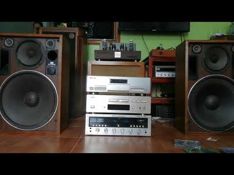 Loa Sansui SP 7500X, Bass 43 quá gấu, nhạc vàng nứt nở