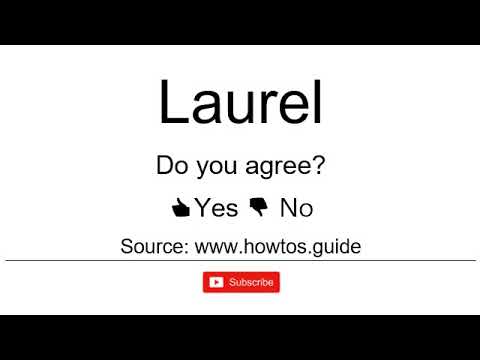 How to Pronounce / How to Say: Laurel