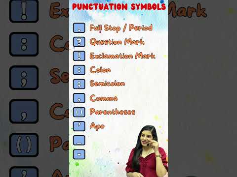 Punctution Symbols in English || Period, Comma, Colon || Learn With Rajani || #shorts