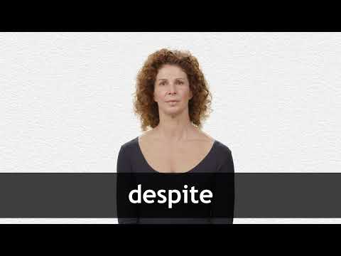 How to pronounce DESPITE in American English