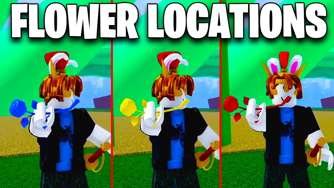 All Flower Locations to get Race V2 - Blox Fruits
