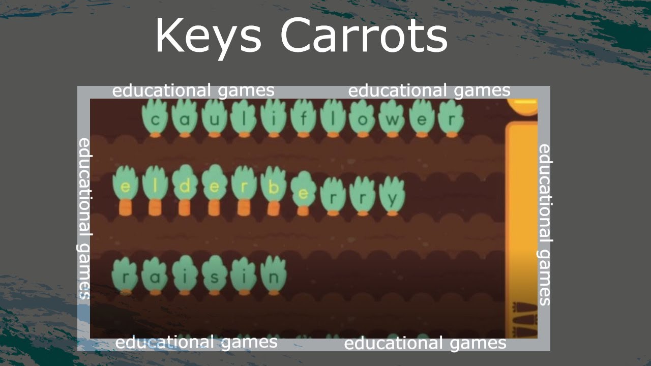 Keys Carrots |Typing Games #educationalgame
