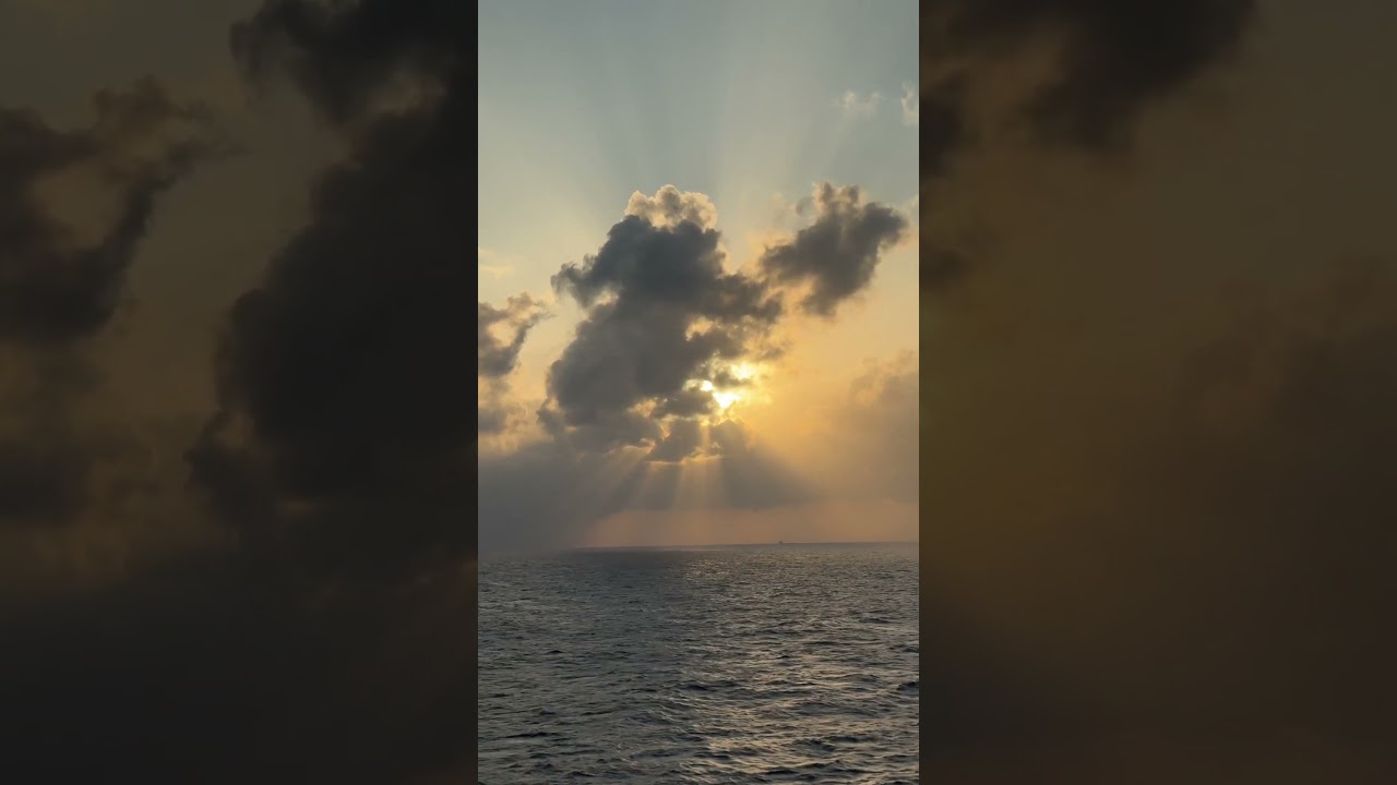 Peaceful Ocean Horizon☀️| Relaxing 4K Nature Wallpaper.#ocean #sunset #livewallpaper #nature #viral