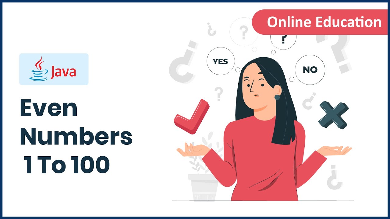 Java Program To Print Even Numbers From 1 To 100.