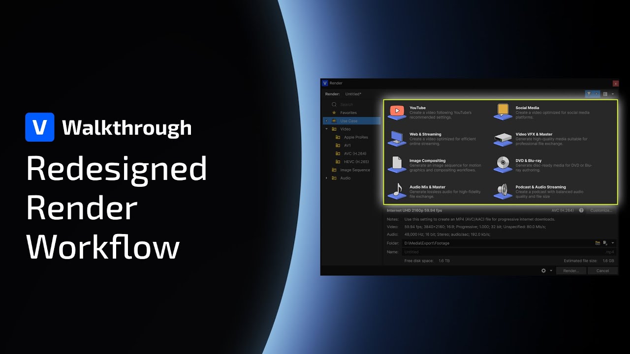 Redesigned Render Workflow