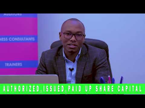 Authorised Share capital, Issued Share capital, and Paid up Share capital