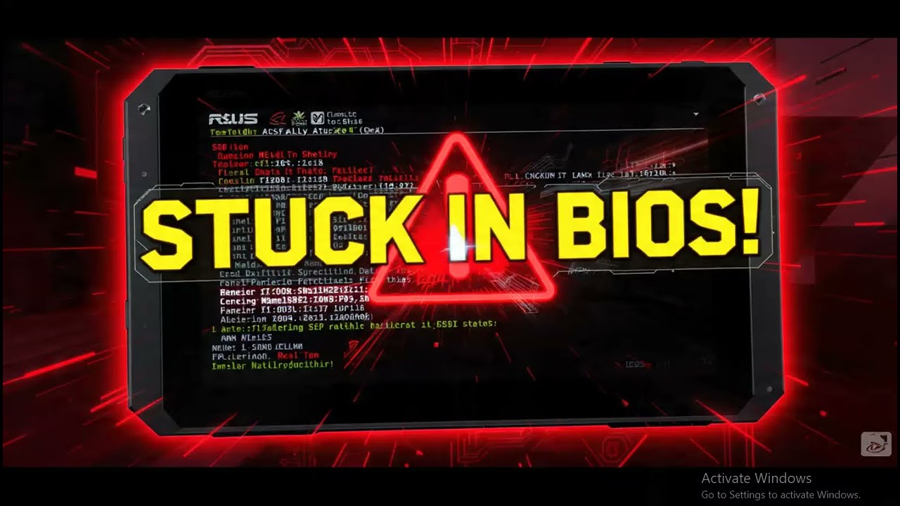 How to fix  Stuck in BIOS  after SSD swap on ROG All