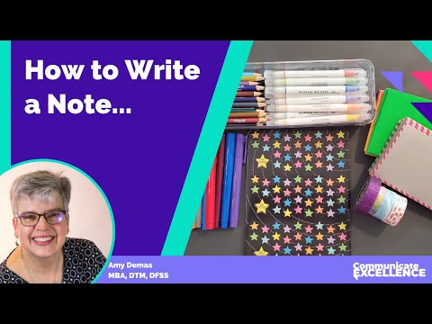 How to Write a Note and Create a Memorable Moment