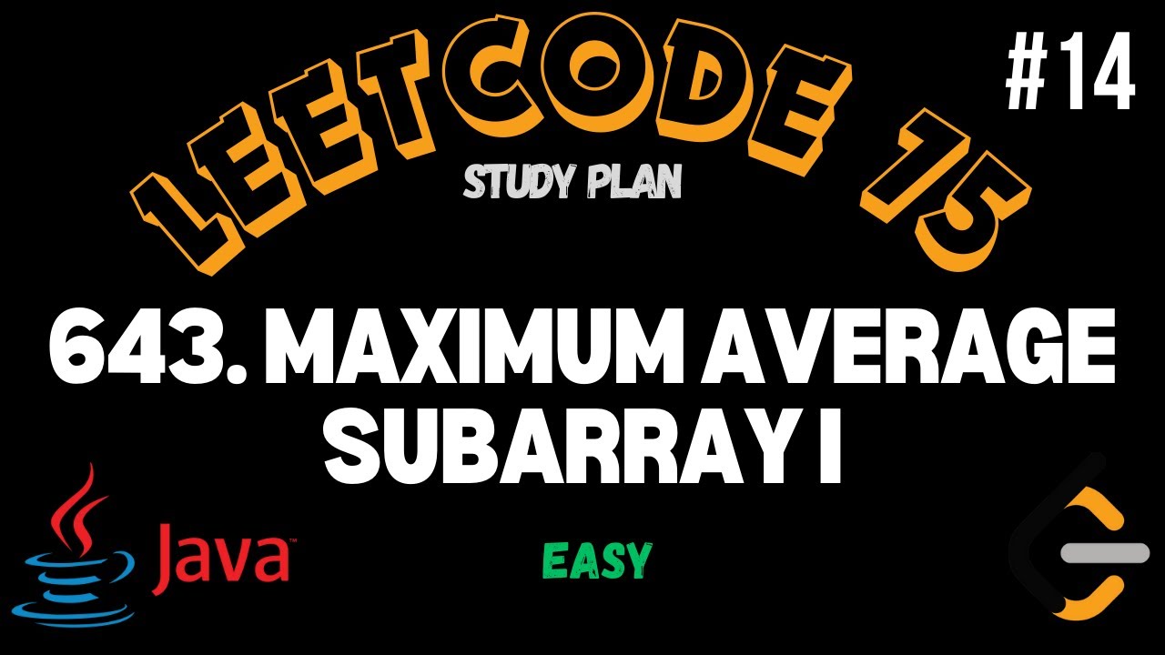 Leetcode | 643. Maximum Average Subarray I | Easy | Java Solution