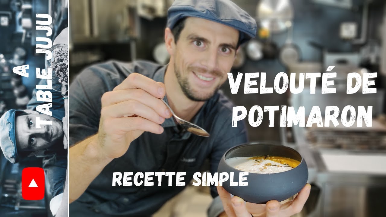 Butternut squash soup with hazelnut emulsion - Video A table Juju