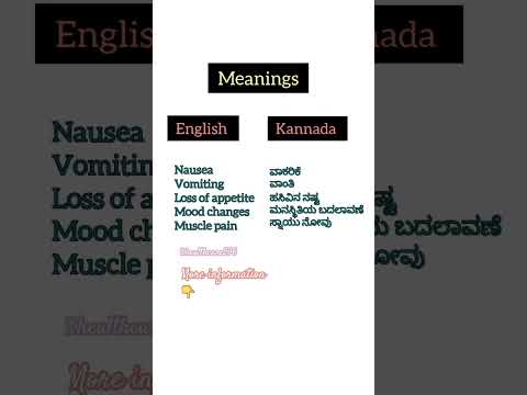 Medical Terminology|Meaning | description| information| Kannada| #kannadainformation #healthcare